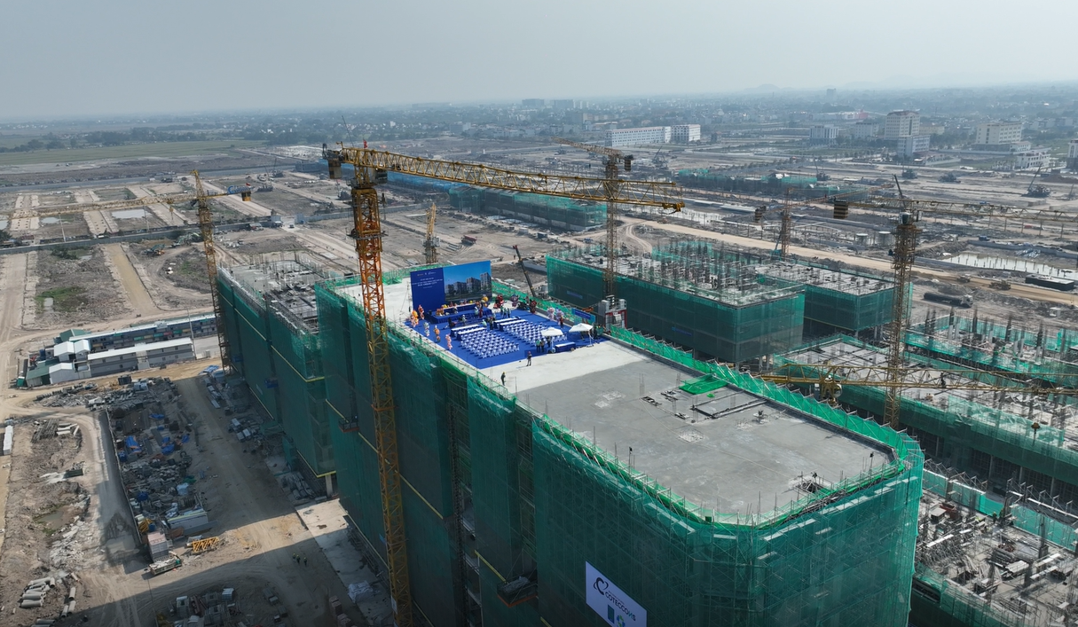 Sun Group cất nóc tòa căn hộ đầu tiên tại khu đô thị Hà Nam - Bất động ...